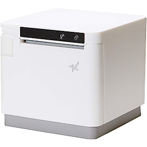 Star Micronics mC-Print3 3-inch Ethernet (LAN) / USB/Lightning Thermal POS Printer with CloudPRNT, Cutter, and External Power Supply - White