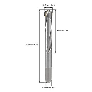 uxcell Cemented Carbide Twist Drill Bits 12.5mm Metal Drill Cutter for Stainless Steel Copper Aluminum Zinc Alloy Iron 2 Pcs
