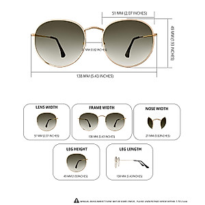 Tantino Small Square Round Trendy Men Women Polygon Sunglasses (Black Round + Gold Polygon, UV400)