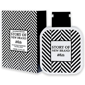 New Brand Perfumes Story Of New Brand White Men 3.3 oz EDT Spray
