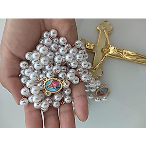 Catholic Wedding Lasso Rosary with Jesus Christ and Virgen Wedding Lasso Catholic Set Lasso for Wedding Ceremony Lazos para bodas de iglesia para novios Lazo para Boda