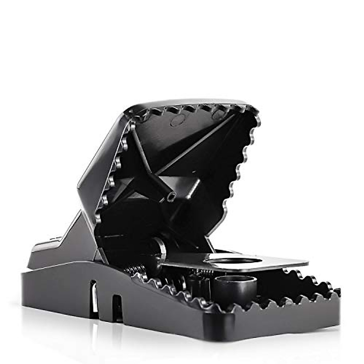 eXuby Large Powerful Rat Traps (4 Pack) - Kills Instantly with Powerful Steel Spring - Setup in Seconds - Wash & Reuse Over & Over - Hands Free Disposal - Rat Control Without Harmful Poisons or Chem