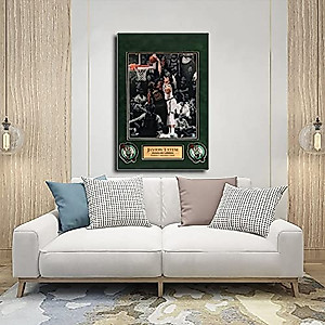 ZBOYZ Jayson Tatum Basketball Posters for Wall Dunk Poster for Boys Bedroom Painting Wall Decor Unframe-style 12x18inch(30x45cm)