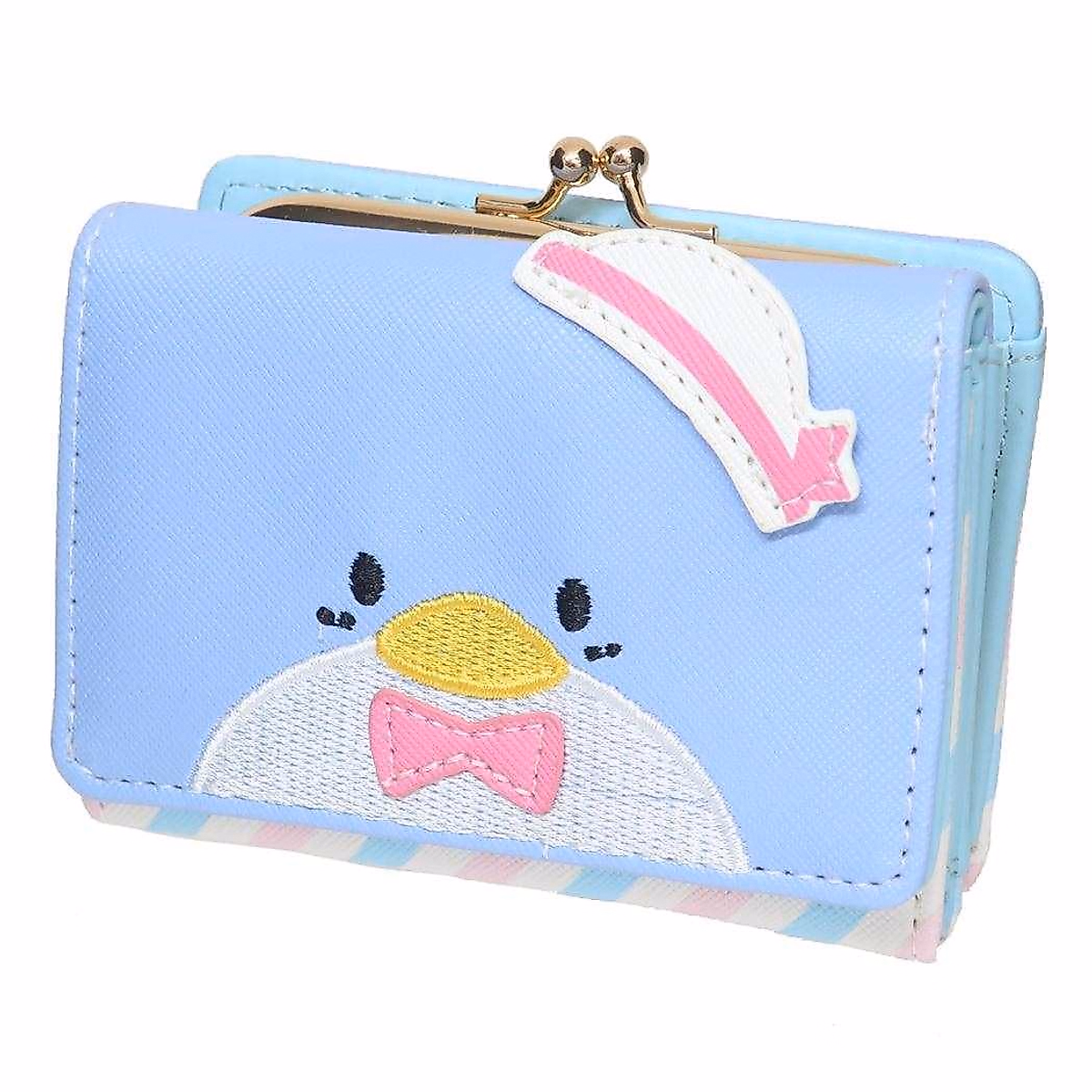 Aldi MK1 Women's Tri-Fold Gamaguchi Character Sanrio Wallet, Tuxedo Sam
