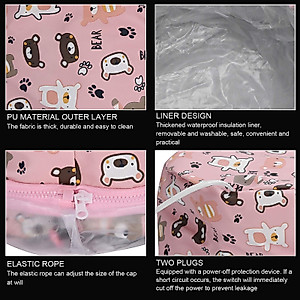 Hair Care Hat, Hair SPA Cap, Electric Hair Thermal For Hair Spa Home,Nourishing Care Hat with 3 Mode Temperature Control Hair Steamer Heating for Deep Conditioner Hair Spa(US)