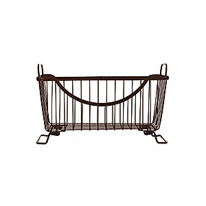 Spectrum Diversified Ashley Stackable Storage Basket, Large, Bronze (20324)