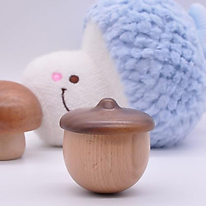 ENVIABELL Acorn Music Box - Handmade Walnut and Beech Wooden Music Box for Boys,for Birthday Mother's Day, Handmade Music Boxes for Women, Handmade Music Boxes Craft