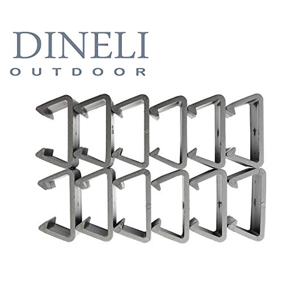 DINELI 12PCS Pack Outdoor Furniture Set Sofa Clips Patio Sectional Connectors Wicker Furniture Accessories Alignment Fasteners Non-Slip Clamps Clips for Rattan Furniture Garden Sofa