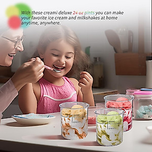 Fwioaor Premium 24 oz. Pint Containers for Ninja Creami Deluxe - 4 Pack | NC500, NC501 Series Compatible | BPA-Free, Dishwasher Safe