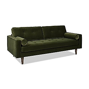 Jennifer Taylor Home Theo Sofas, Olive Green Performance Velvet