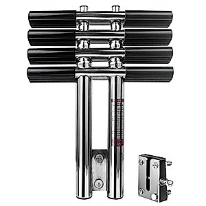 XinKunmarine 4 Step Boat Ladder,304 Stainless Steel Pontoon Boat Dive Ladder,Telescoping Ladder for Marine Boat,Fishing Boat,Yacht(4 Step)