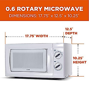 Commercial Chef CHM660 Counter Top Microwave, 0.6 Cubic Feet