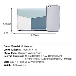 CLUCI Purses and Handbags bundles with Women Wallet