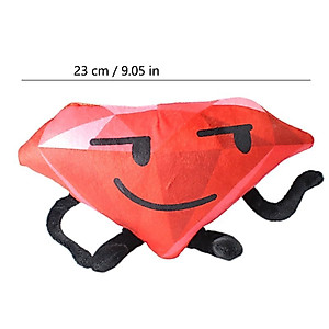 Dream Island Plushies Toy, Anime Plush Stuffed Pillow Game Character Throw, Stuffed Animal Plush Toys Gift for Game Fans Boys Girls Kids Home Sofa Decoration (Ruby)