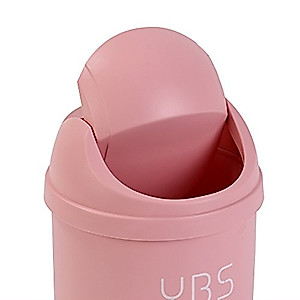 litymitzromq Durable Household Kitchen Trash Can,Creative Desktop Mini Trash Can Covered Kitchen Living Room Desk Trash Box Blue