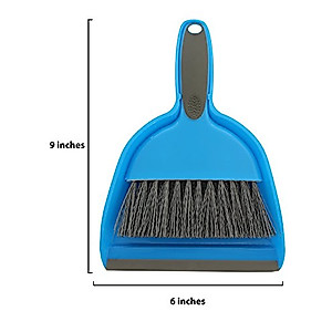 Cage Cleaner for Guinea Pigs, Cats, Hedgehogs, Hamsters, Chinchillas, Rabbits, Reptiles, and Other Small Animals - Cleaning Tool Set for Animal Waste - Mini Dustpan and Brush Set (1 Pack)