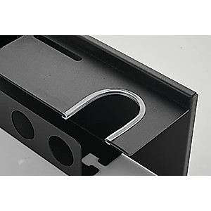 Hosoncovy Hair Dryer Wall Mount Holder Stand Blow Dryer Holder Rack Hook Organizer with Shelf for Dyson Supersonic Hair Dryer