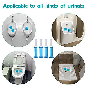 Ayipaqen Toilet Gel Stamp 4PCS/52 Count Flower Fragrance Bathroom Toilet Gel Stamp Refills Flower Stamp Gel with Air Freshening Scent