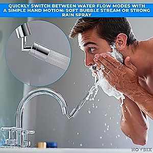 2Pcs Universal Rotating Faucet Extender - Swivel Extension Faucet Aerator Bathroom Sink Filter 720° Rotatable Faucet Sprayer Head - Kitchen Faucet Head Replacement Water Filter for Sink Faucet