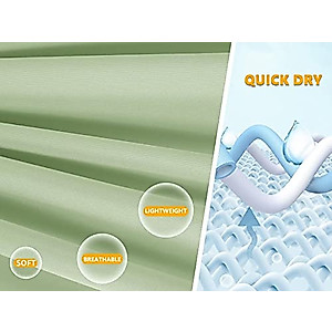 TACVASEN Mens Cycling Shirts Short Sleeve UPF 50+ UV Sun Protection Performance Tops Quick Dry Hiking Shirts Lightweight Workout Shirts for Men Light Green L