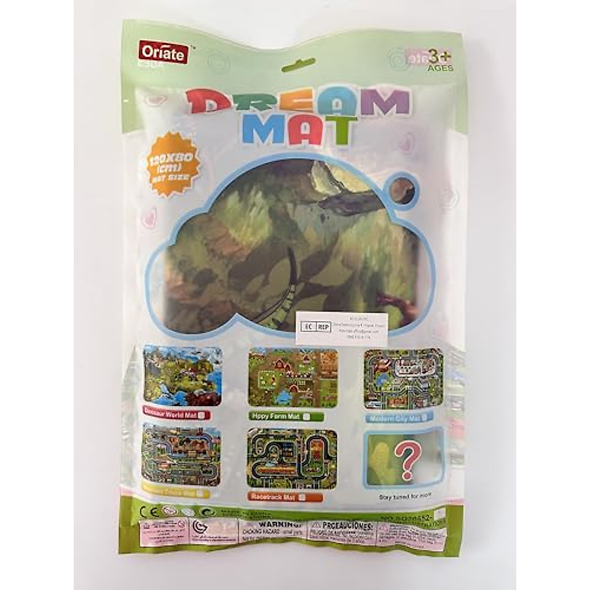 Oriate Kids Toy Dream Mat Monster Truck Activity Playmat, Multi Color Parent-Child Interaction Game Rug, Ideal Children's Educational Floor Mats for Monster Cars Construction Truck Toys 552-M