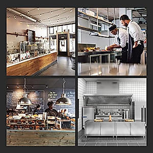 Obqer Commercial Electric Griddle, 22" Commercial Electric Countertop Griddle with Brushes and Shovels, 1600W Stainless Steel Electric Griddle with Adjustable Temperature Control for Restaurant & Home