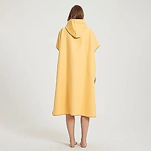 ZHAOLEI Adult Diving Suit Robe Cloak Quick-Drying Hooded Towel Absorbent Quick-Drying Towel Swimming Bathrobe (Color : White-Dinosaur Doodle4)