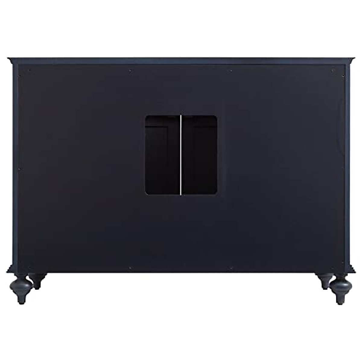 Signature Hardware 953301-48-RUMB-8 Keller 48" Free Standing Single Vanity Set with Mahogany Cabinet, Vanity Top, and Rectangular Undermount Vitreous China Sink - 8" Faucet Holes