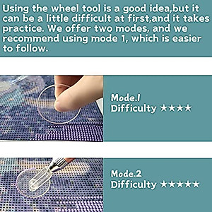 Diamond Painting Wheel Tools with Groove,New Type of Gem Art Pen,Accessories That can Make Jewel Art Faster and neater,Both Square and Round Drills are Suitable,Dimond Art Supplies Kits. … (Gold)