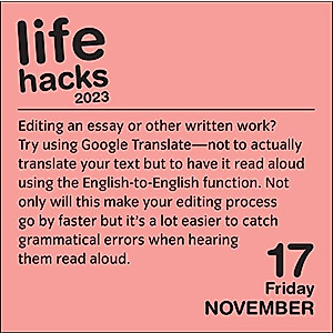 Life Hacks 2023 Day-to-Day Calendar: Tips, Tricks, and Daily DIYs to Make Your Life a Little More Awesome
