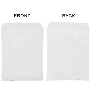 Jexila 100 Pack Paper Treat Bags 5X7 Inch Flat Kraft Paper Cookie Candy Buffet Bag for Bakery Merchandise Wedding Party Favor Craft DIY Bags