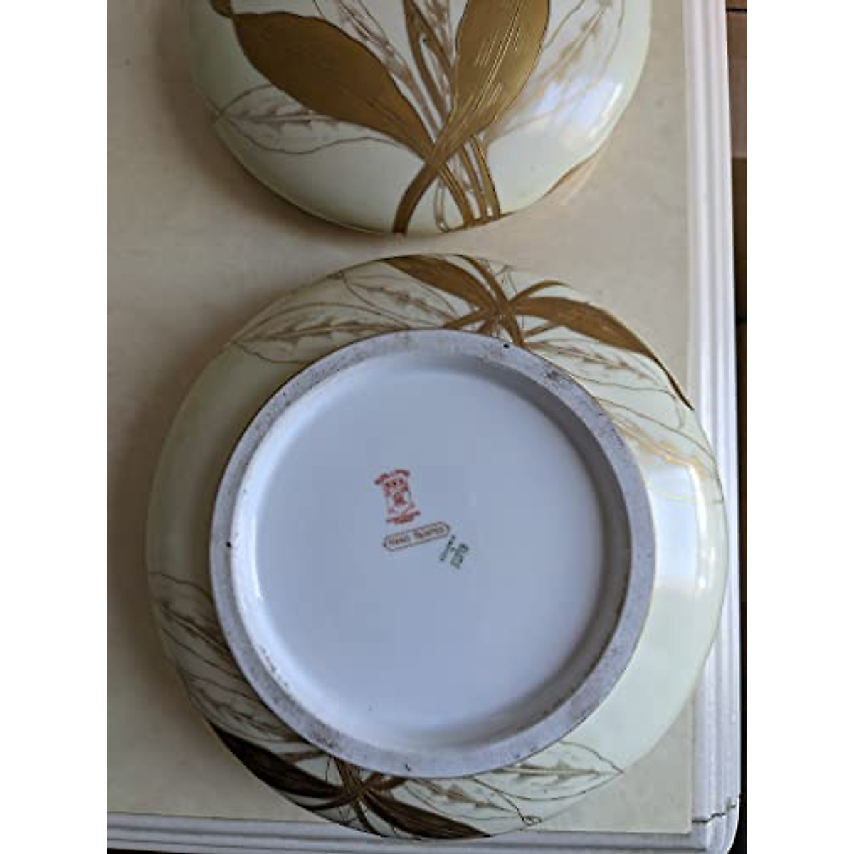 1900s Antique France Limoges Large Dresser Jewel Porcelain Box