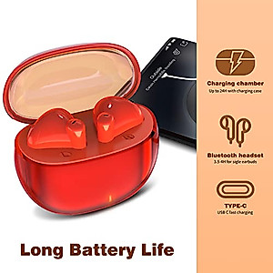 Wireless Earbuds for Samsung S23 Ultra S22 A53 A14, 5.3 Bluetooth Headphones Noise Canceling Ear Buds with Earhook Clear Call Touch Control Touch Control Earbud for iPhone 14 Pro Max 13 Pixel 7 Pro