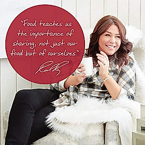 Rachael Ray Enameled Cast Iron Skillet/Fry Pan with Pour Spouts, 12 Inch, Red Shimmer