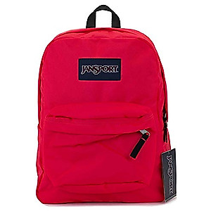 Jansport Superbreak Backpack (fluorescent red)