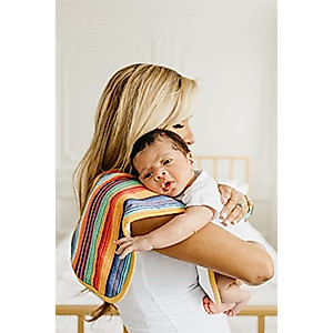 Copper Pearl Baby Burp Cloth Large 21''x10'' Size Premium Absorbent Triple Layer 3-Pack Gift Set “Westyn