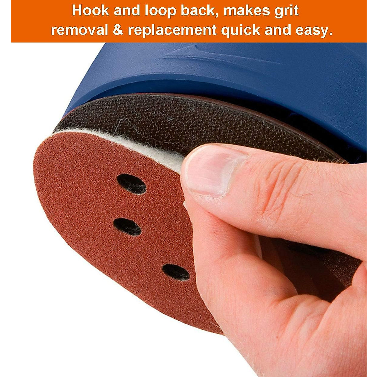 5-Inch Hook and Loop Sanding Discs for Random Orbital Sander, Assorted Sandpaper 40-1000 Grits, 110 PCS