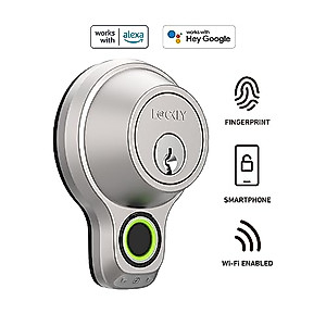 Lockly Access Touch Pro - Compact Smart Wi-Fi Lock with Fingerprint Access, App Control, Voice Control, Auto Lock -PGD7YWSN