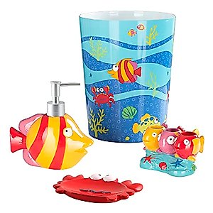 Allure Home Creation Fish Tails 4-Piece Bathroom Accessory Set
