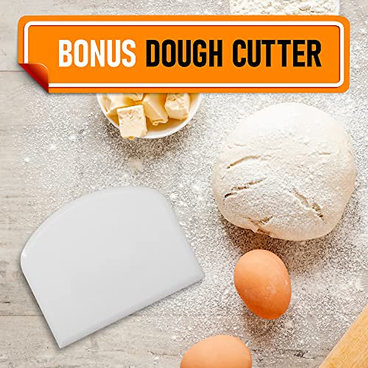 Cook Army Flour Sifter for Baking, 3 Cup Flour Sifter Stainless Steel, Double-layer Baking Sifter, Powdered Sugar Sifter, Great Baking Sifters for all Baking Flour and Powdered sugar, Flour Strainer