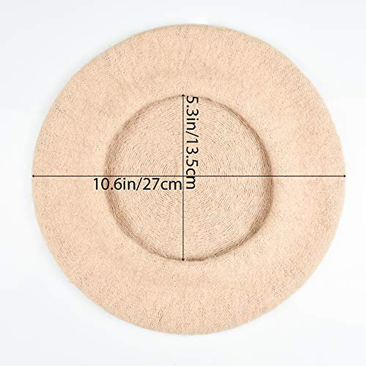 Jolbndcv 5 PCS Beret Hat French Beanie Hat Outdoor Hat Winter Hat Fashion Lady Hat（White, Gray, Black, Red, Khaki）