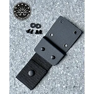 Off-Grid Knives - OG Lo-Pro Universal Kydex Knife Sheath Extension, Fits Taco and Pancake Style Sheaths with Button Lock and Velcro Nylon Belt Loop, Fits Sheaths with 1.5 Inch Spaced Rivets
