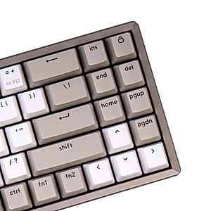 Keychron K14 Bluetooth 5.1 Wireless Aluminum Frame Mechanical Keyboard with Keychron Red Switch/Rechargeable Battery, 72 Keys Compact Keyboard Compatible with Mac Windows