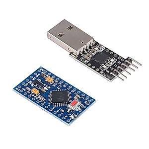 ALAMSCN Pro Mini Module Atmega328 328P 5V 16M + CP2102 Module USB 2.0 to TTL Module with Cable for Arduino Compatible with Nano