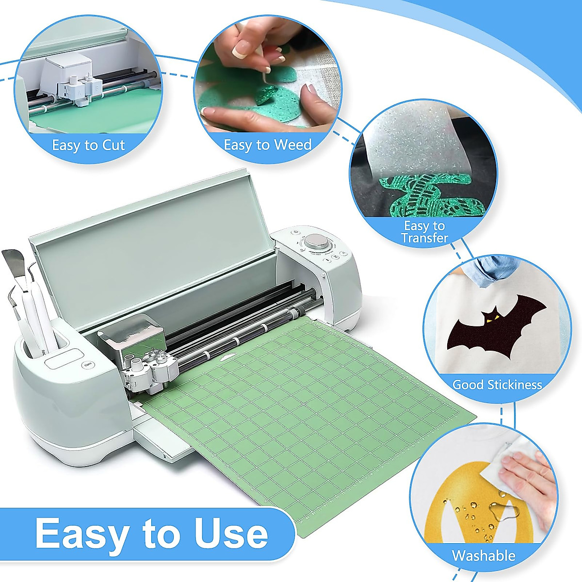 Gotega Ultimate Accessories Bundle for Cricut Makers Machine and All Explore Air - Wonderful Tool Kit Bundle as gifts for Beginners, Pros and Skilled Crafters - Instantly Create Amazing Crafting Projects