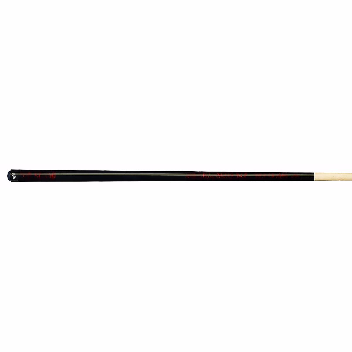 Dufferin Red Dream and Jet Black Marbled Pool Cue, 21-Ounce