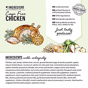 The Honest Kitchen Whole Food Clusters Small Breed Whole Grain Chicken Dry Dog Food, 4 lb Bag