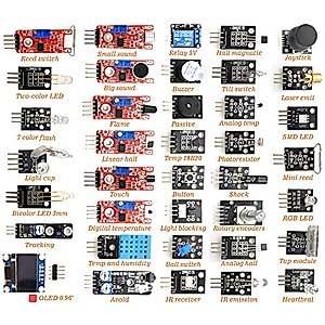 DEYUE 38 in 1 Sensor Module kit for Arduino Rapsberry Pi Project