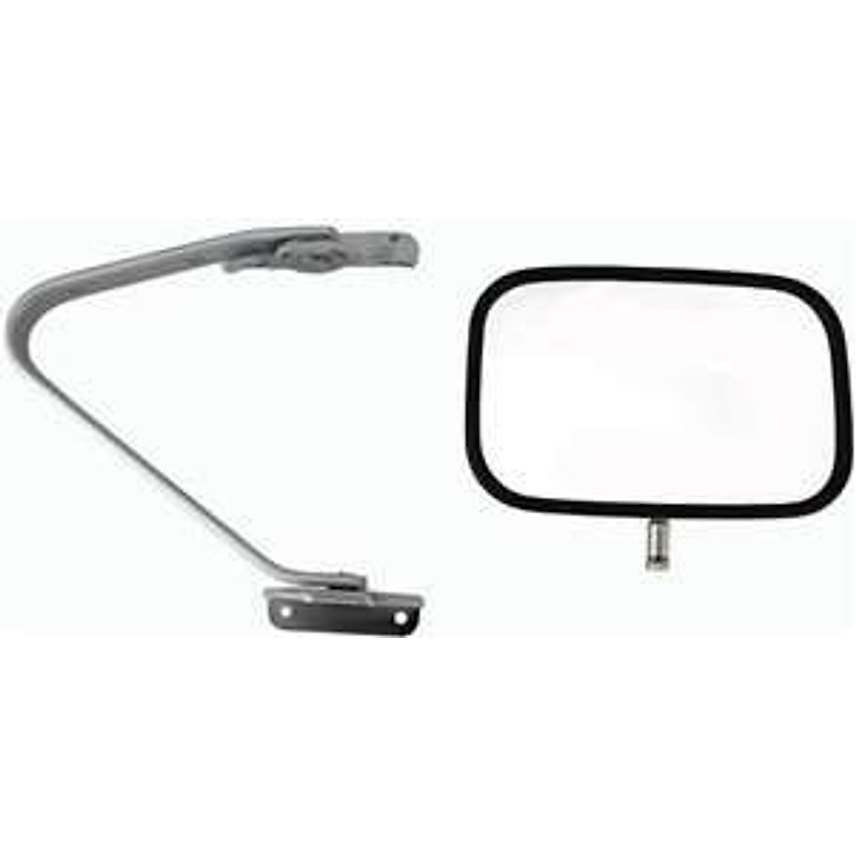 Kool Vue Left & Right Door Mirrors Compatible With Ford F-150 1987-1991 Polished Pair