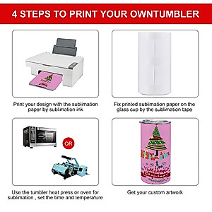 JYLJINGYULI 4 Pack 12 oz Sublimation Tumblers Blanks, 12oz Sublimation Tumbler Cups Blank Bulk, Straight Skinny Insulated Cup Stainless Steel Water Bottle with Lid and Straw for Craft DIY